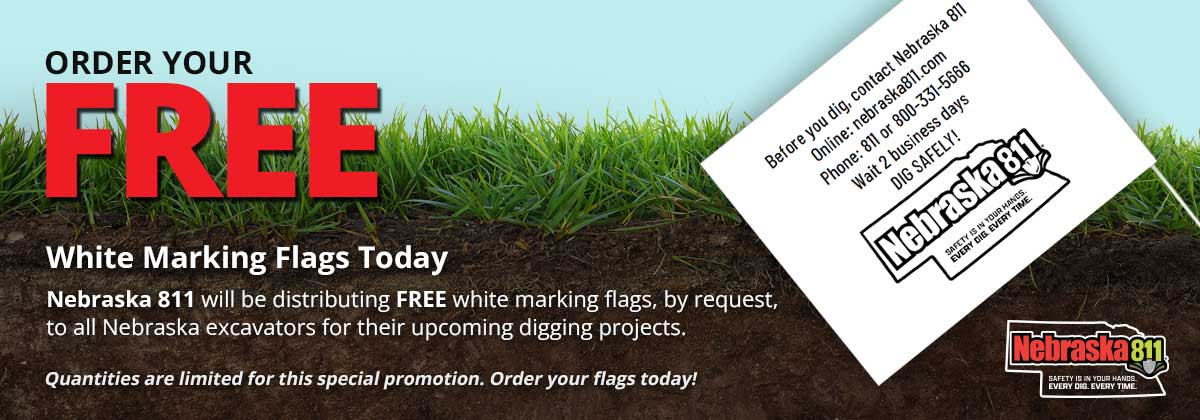 White Flag Giveaway - Nebraska 811